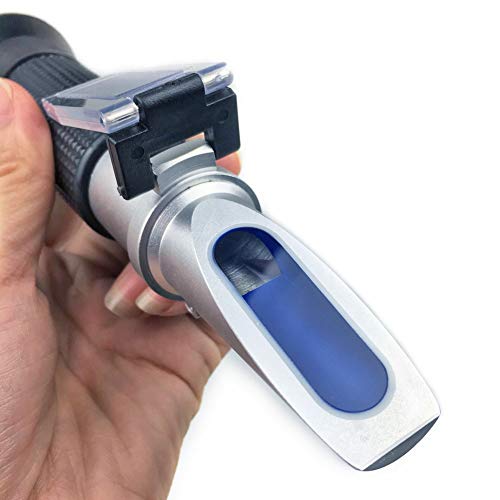 Salinity Refractometer for Seawater and Marine Fishkeeping Aquarium 0-100 PPT with Automatic Temperature Compensation