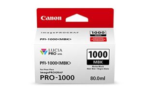 canonink lucia pro pfi-1000 matte black individual ink tank