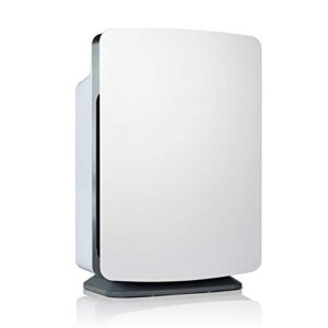 alen breathesmart classic h13 hepa air purifier, air purifiers for home large room w/ 1100 sqft coverage, medical-grade air cleaner for smoke & chemicals/vocs,, up to 12 mos. filter life, white