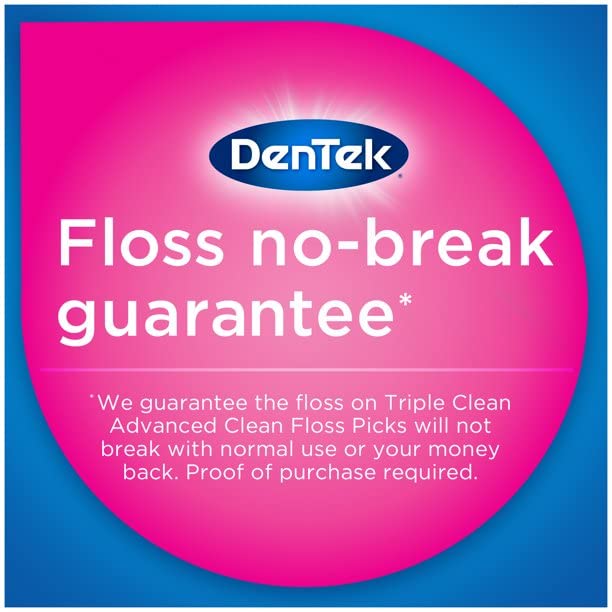 DenTek Triple Clean Floss Picks, Mouthwash Blast 150 ea (Pack of 2)