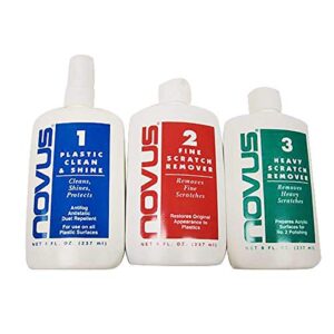 novus plastic polish & cleaning set - 8 oz.