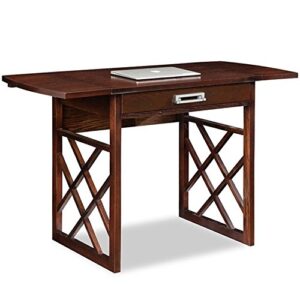 leick chocolate oak drop leaf computer/writing desk