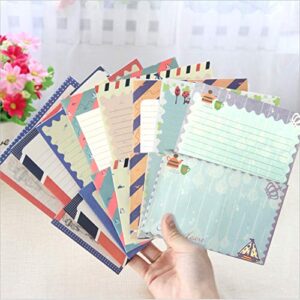 scstyle 48pcs stationery set-32 cute lovely kawaii special design writing stationery paper with 16 pcs envelopes