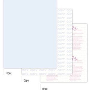 SecurityDocs ULTRA Security Paper - 10 Security Features, Suitable for Prescriptions Pads and All Business Needs, tamper-resistant, COPY Pantograph, 8.5 x 11-24 LB, Medical Blue, 500 Sheets (59219)