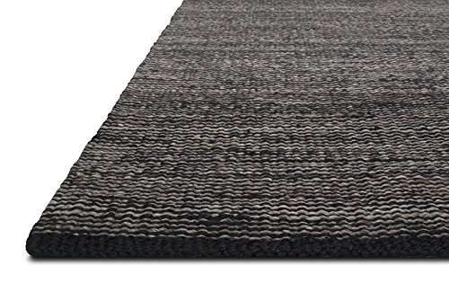 Fab Habitat Striped Rug - Sequoia Black - Handwoven, Natural Fiber, Soft Underfoot - Natural Jute & Wool - Kitchen Bathroom - 2x3 ft