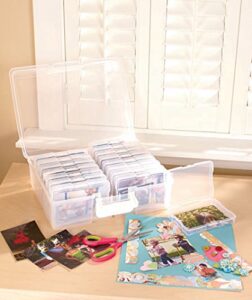 christmas photo organizer case holiday gift idea sort & store 1,600 photos scrapbooking