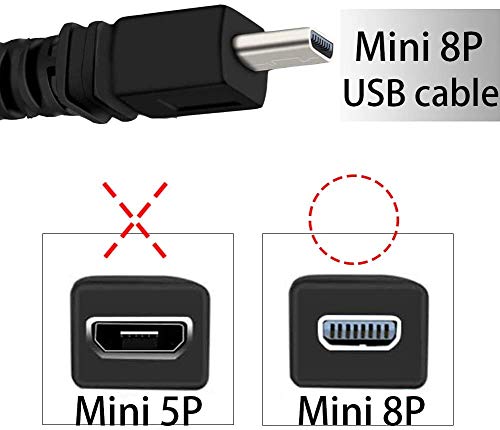 Blacell USB Battery Charger Data Sync Cable Cord for Sony Camera Cybershot DSC-W800 W810 W830 W330 s/b/p/r