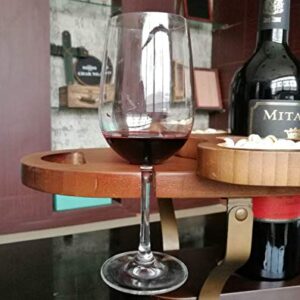 FixtureDisplays® Red Wine Holder 4*Glasses and 2*Bottles Elegant Design Wine Rack,Red Wine Stand 15206