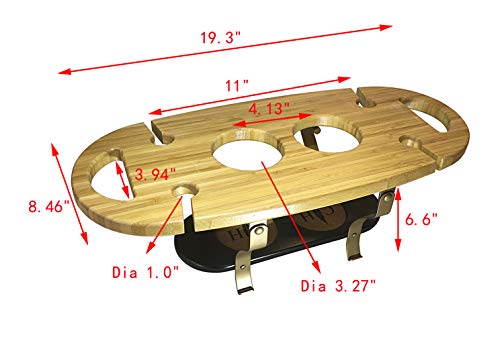 FixtureDisplays® Red Wine Holder 4*Glasses and 2*Bottles Elegant Design Wine Rack,Red Wine Stand 15206