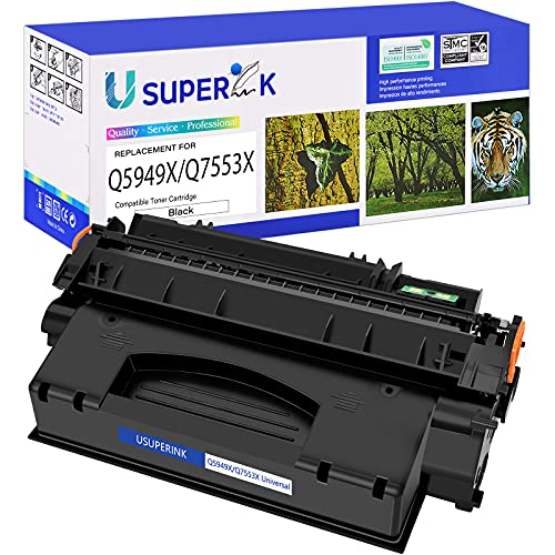 SuperInk (7,000 Pages) Compatible for HP Q5949X 49X Toner Cartridge High Yield Replacement Work with 1320 1320n 1320nw 1320t 1320tn 3390 3392 Printer(Black,1 Pack)