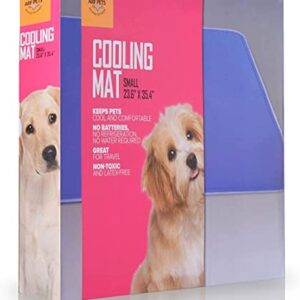 Arf Pets Dog Cooling Mat 27” x 43” Pad for Kennels, Crates and Beds, Non-Toxic, Durable Solid Self Cooling Gel Material. No Refrigeration or Electricity Needed, Medium