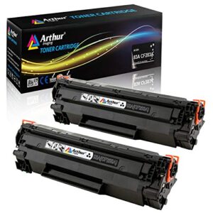 arthur imaging compatible toner cartridge replacement for hp cf283a (hp 83a) (black, 2-pack)