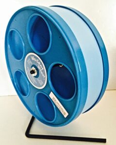 11" wodent exercise wheel (light blue with blue panels)