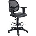 Global Industrial Mesh Back/Vinyl Seat Drafting Stool