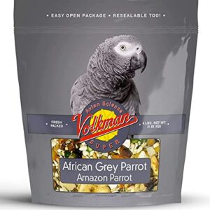 Volkman Avian Science Super African Grey Parrots Bird Food for 4 Lb- 2pack