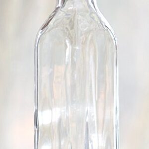 Radiant Day Co. Glass Milk Bottle with Extra Lids - Set of 2 - USA Made 33.8 Oz Jug - Thick Durable Milk Bottle Larger than 1 Quart