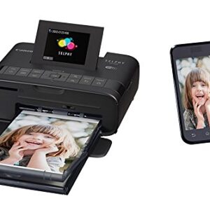 Canon 0599C001 Selphy CP1200 Black Wireless Color Photo Printer