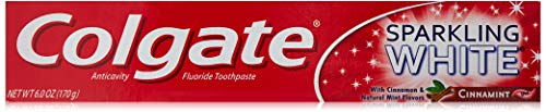 Colgate Sparkling White Whitening Toothpaste, Cinnamint - 6 ounce