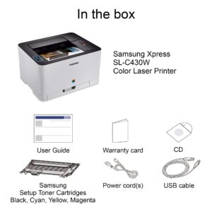 HP Samsung Xpress C430W Wireless Color Laser Printer with Simple NFC + WiFi Connectivity and Built-in Ethernet (SS230G)