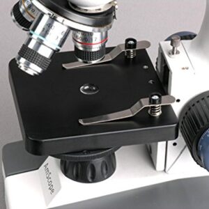 AmScope M150C-SP14-WM 40X-1000X Portable Student Microscope with Slide Preparation Kit and Book