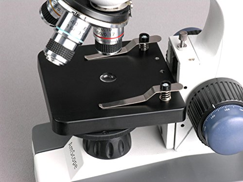 AmScope M150C-SP14-WM 40X-1000X Portable Student Microscope with Slide Preparation Kit and Book