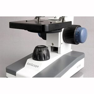 AmScope M150C-SP14-WM 40X-1000X Portable Student Microscope with Slide Preparation Kit and Book