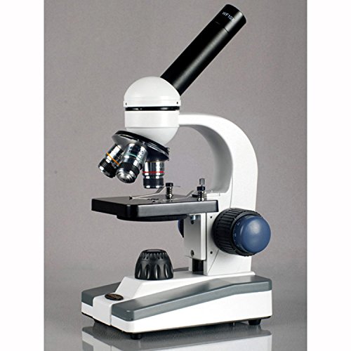 AmScope M150C-SP14-WM 40X-1000X Portable Student Microscope with Slide Preparation Kit and Book