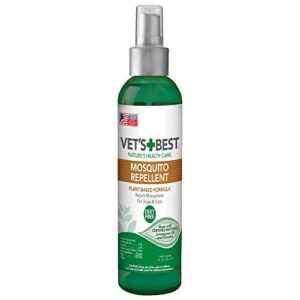 vet's best mosquito repellent for dogs and cats | repels mosquitos with certified natural oils | deet free | 8 ounces