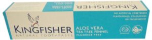 kingfisher - aloe vera tea tree & fennel - fluoride free - 100ml