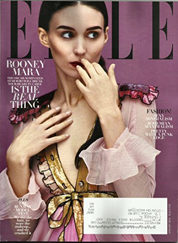 Elle Magazine January 2016 Rooney Mara on the Cover