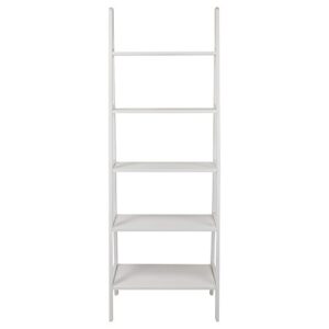 Casual Home 5-Shelf Ladder Bookcase, White