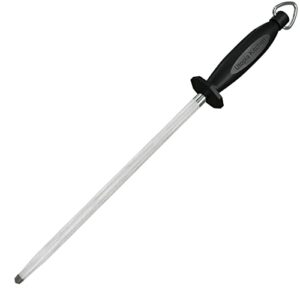 utopia kitchen 10 inch honing steel knife sharpening steel sharpening rod - black