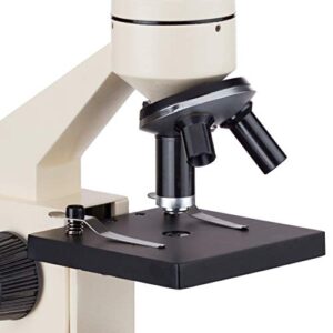 AmScope M100C-LED-SP14-E 40X-1000X Student Biological Field Microscope with LED Lighting + Camera + Slide Preparation Kit