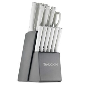 hampton forge hmc01b320k fuji – 15 piece knife block set – metallic