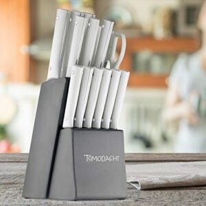 Hampton Forge HMC01B320K Fuji – 15 Piece Knife Block Set – Metallic