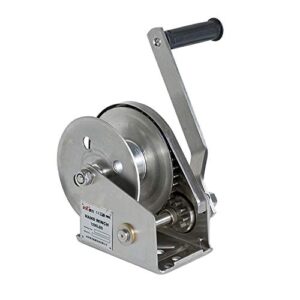 1200 lb wll tyler tool stainless steel hand winch, brake winch boat 4wd trailer