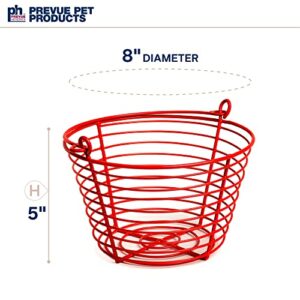 Prevue Pet Products 8 Inch Red Egg Basket 468