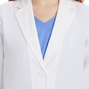 Healing Hands Lab Coat Women 3 Pocket Full Sleeve Mid-Length 5053 Faith The White Coat Minimalist Collection White XS