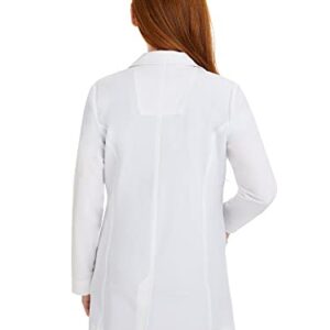 Healing Hands Lab Coat Women 3 Pocket Full Sleeve Mid-Length 5053 Faith The White Coat Minimalist Collection White XS