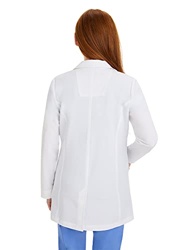 Healing Hands Lab Coat Women 3 Pocket Full Sleeve Mid-Length 5053 Faith The White Coat Minimalist Collection White XS