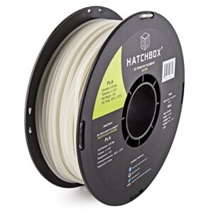 hatchbox 3d pla-1kg3.00-glow pla 3d printer filament, dimensional accuracy +/- 0.03 mm, 1 kg spool, 3.00 mm, glow