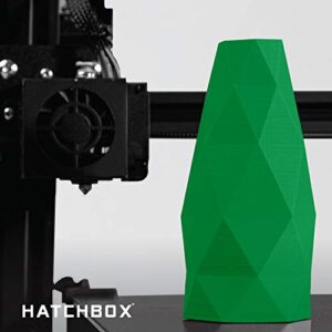 HATCHBOX PLA 3D Printer Filament, Dimensional Accuracy +/- 0.03 mm, 1 kg Spool, 3.00 mm, Green