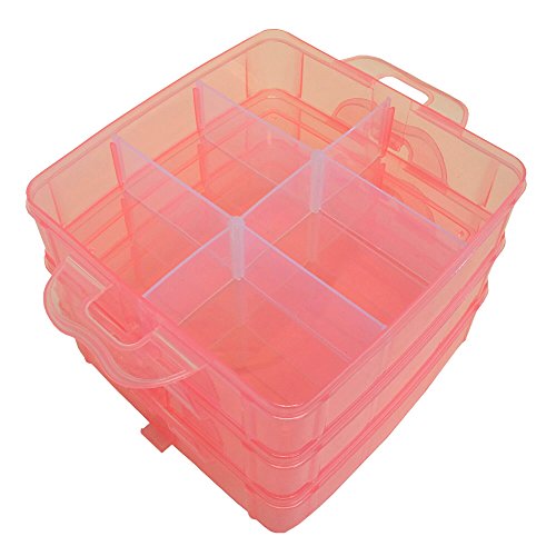 EnviUs SnapCube - Snap & Stackable Storage Case for Rainbow Loom + Arts & Crafts (Mini, Orange)