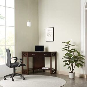 Leick Black Linen Apostrophe Office Chair with Black Caster Base