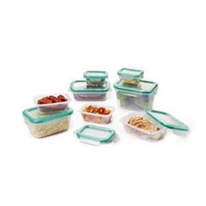 oxo good grips smart seal leakproof plastic food storage container set