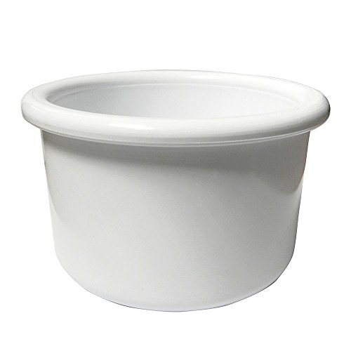 Crock-Style White Plastic Bird Dish 16 oz