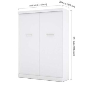 Bestar Nebula 65W Queen Murphy Bed in White