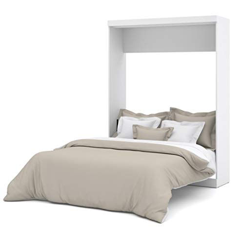 Bestar Nebula 65W Queen Murphy Bed in White