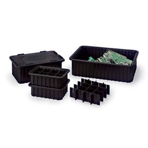 lewisbins snap-on lids for conductive divider boxes dc2000 series