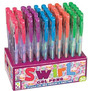 Raymond Geddes Multicolored Swirl Gel Pens (Pack of 50)